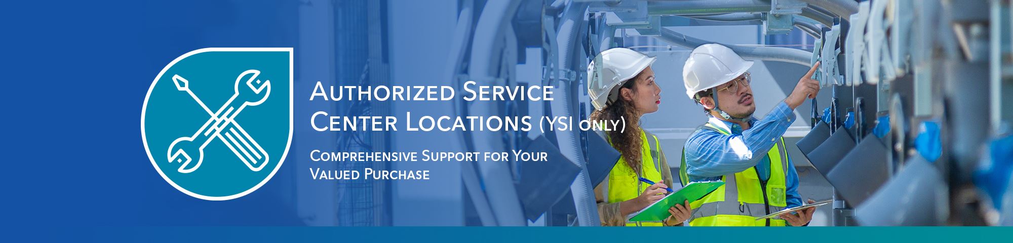 Worldwide Authorized Service Center Locations for YSI Customers